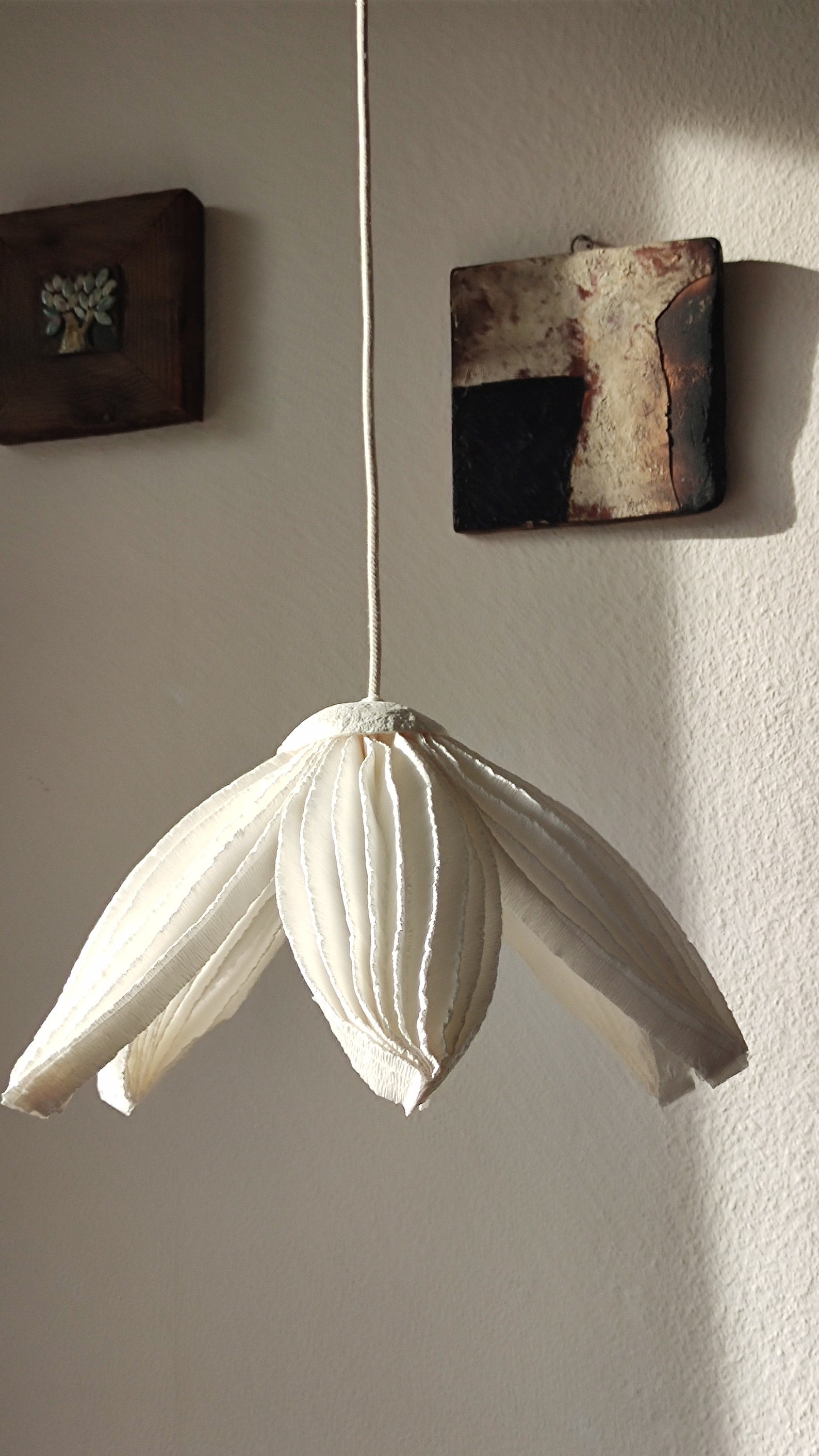 Plissé Paper Pendant Lamp Ceiling Light Home Decor Light - Etsy UK