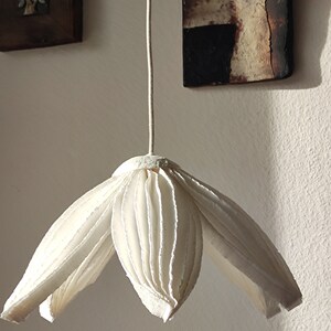 Plissé Paper Pendant Lamp, Ceiling Light , Home Decor, Light Sculptur ...