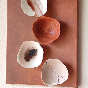 Paper Mache 3D Wall Art Panel, Wall Decoration, Paper Mâché Abstract ...