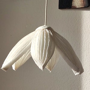 Plissé Paper Pendant Lamp, Ceiling Light , Home Decor, Light Sculptur ...