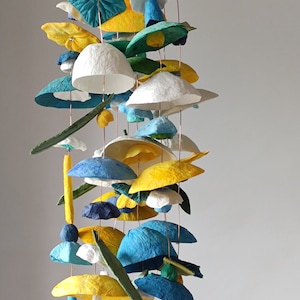 Multicolor Paper Mache Wall Decoration Contemporary Garlands - Etsy UK