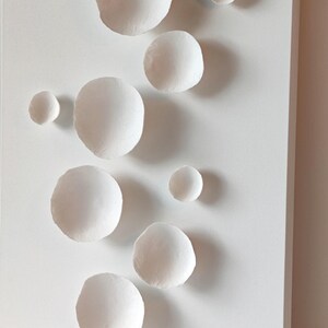 Paper Mache Wall Art Panel, Wall Decoration, Wall Decor, White 3D ...