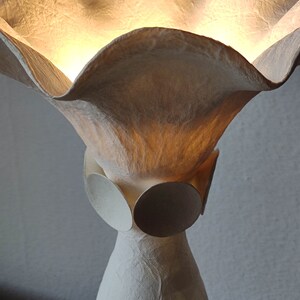 Paper Mache Table Lamp, Paper Light Sculpture, Gift for Home. - Etsy