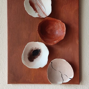 Paper Mache 3D Wall Art Panel, Wall Decoration, Paper Mâché Abstract ...