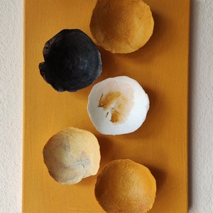 Paper Mache 3D Wall Art Panel, Wall Decoration, Paper Mâché Abstract ...