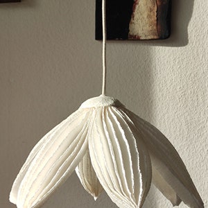 Plissé Paper Pendant Lamp, Ceiling Light , Home Decor, Light Sculptur ...