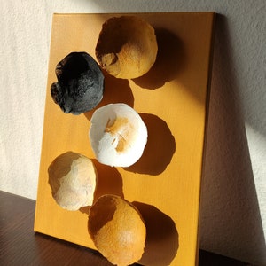 Paper Mache 3D Wall Art Panel, Wall Decoration, Paper Mâché Abstract ...