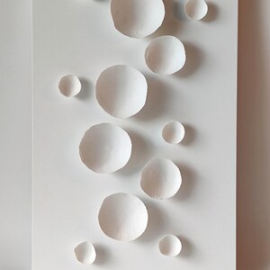 Paper Mache Wall Art Panel, Wall Decoration, Wall Decor, White 3D ...