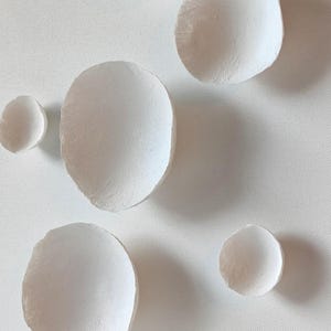 Paper Mache Wall Art Panel, Wall Decoration, Wall Decor, White 3D ...