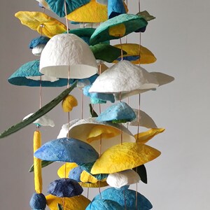 Multicolor Paper Mache Wall Decoration Contemporary Garlands - Etsy UK