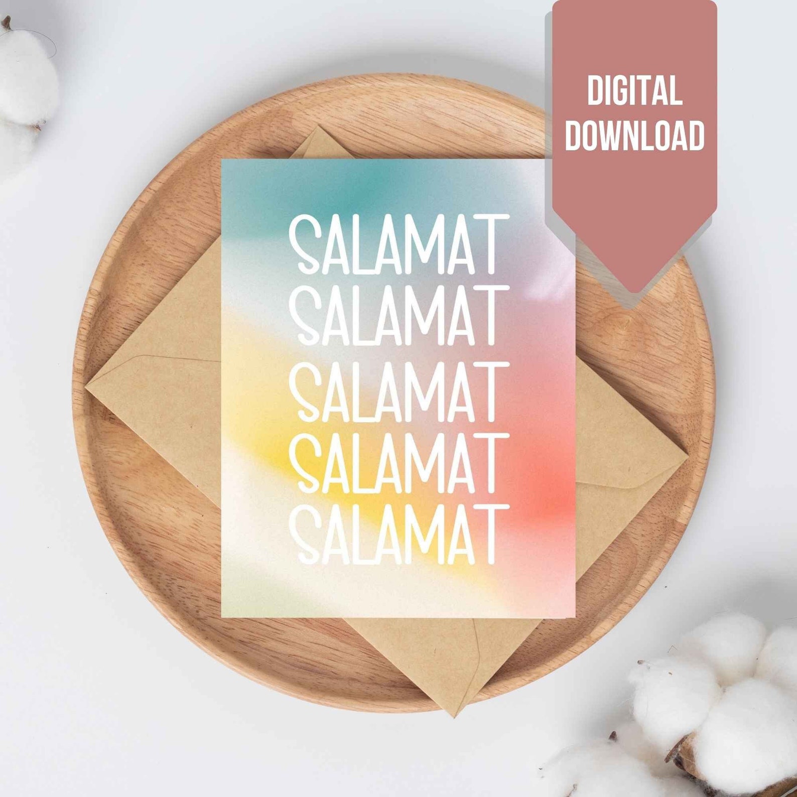 Thank You Card | Filipino Thank You Card | Salamat | Tagalog Greeting ...