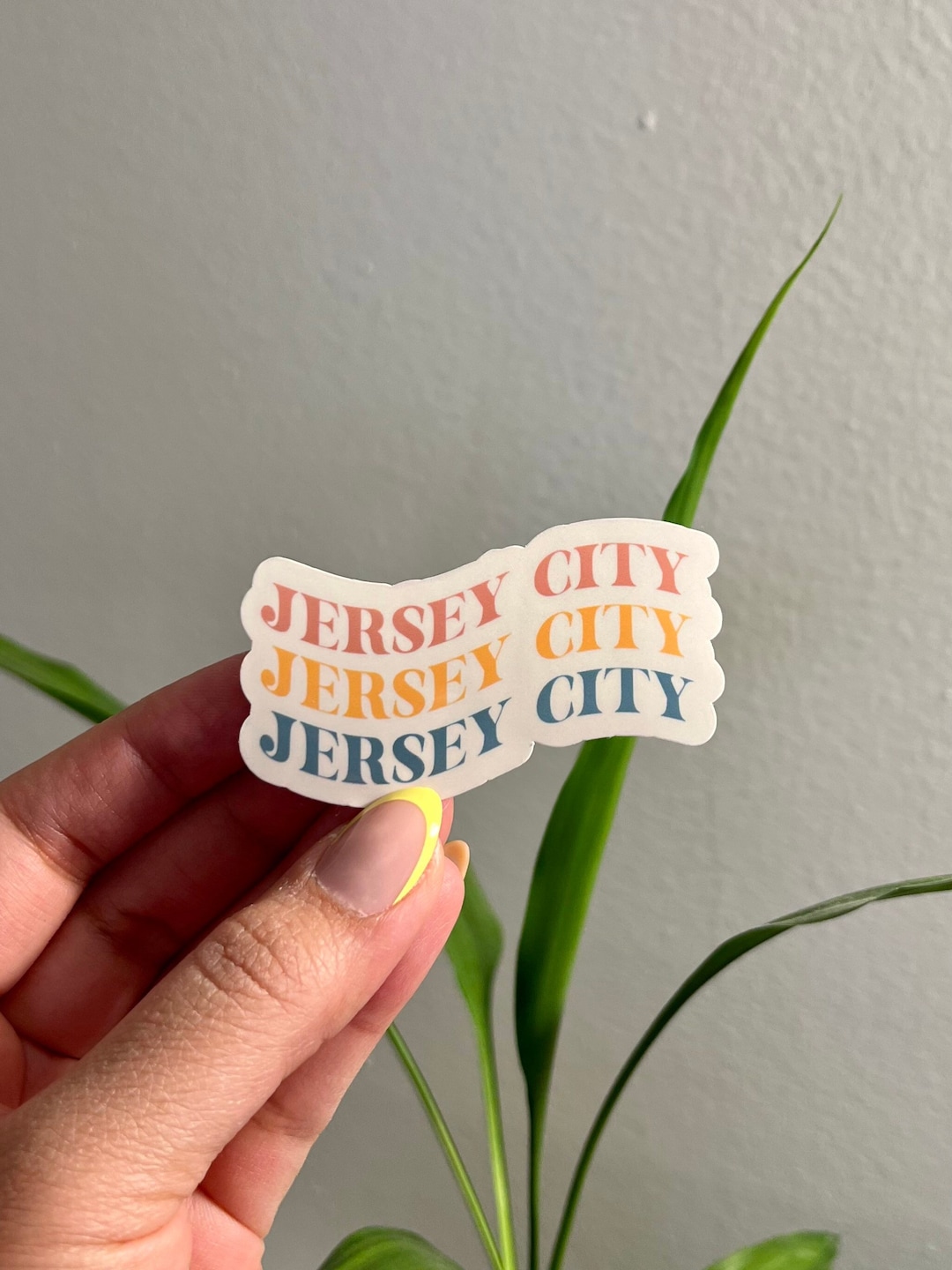 Jersey City Sticker | Hometown Sticker | Retro Sticker | Boho Vintage ...