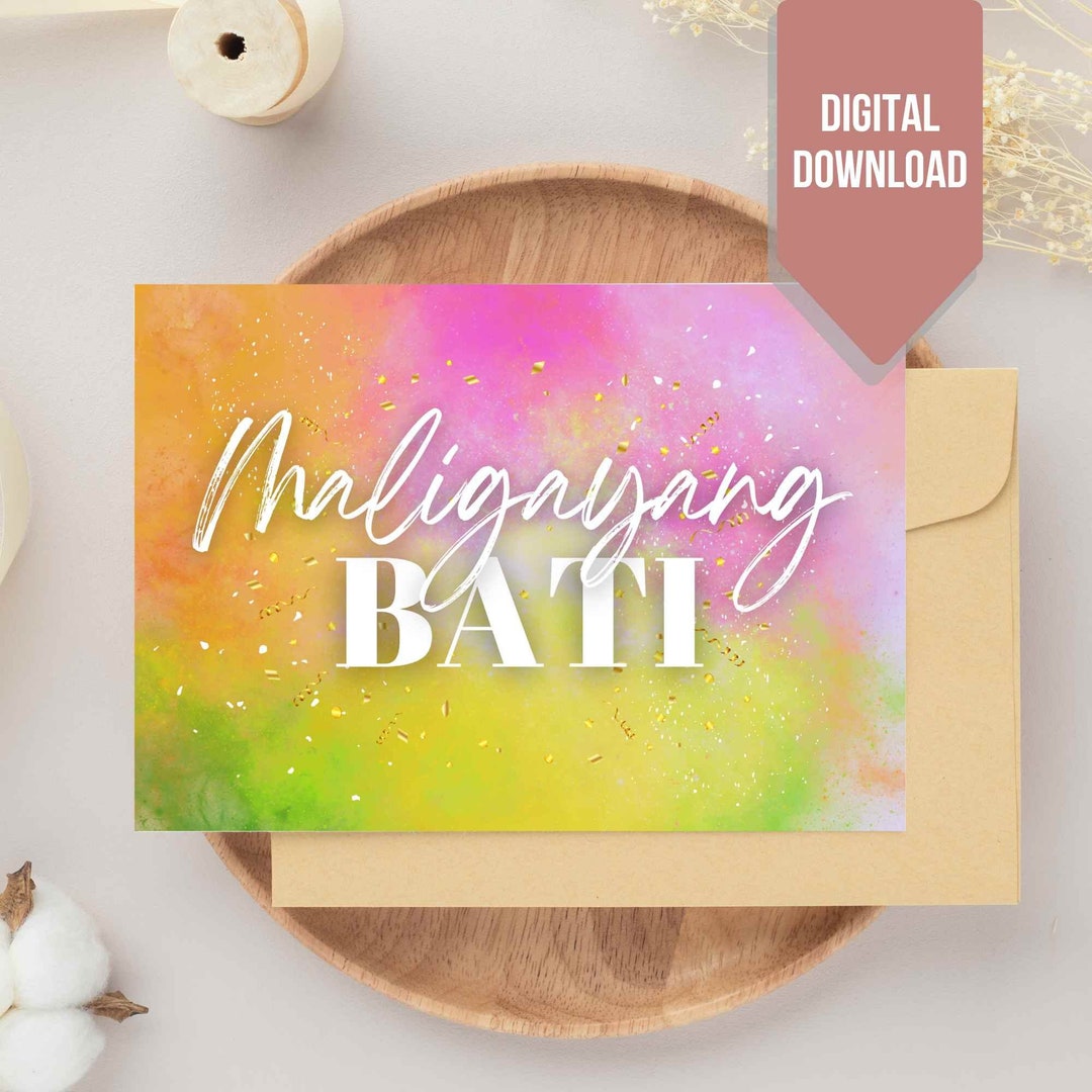 Birthday Day Card | Filipino Birthday Card | Maligayang Bati | Tagalog ...