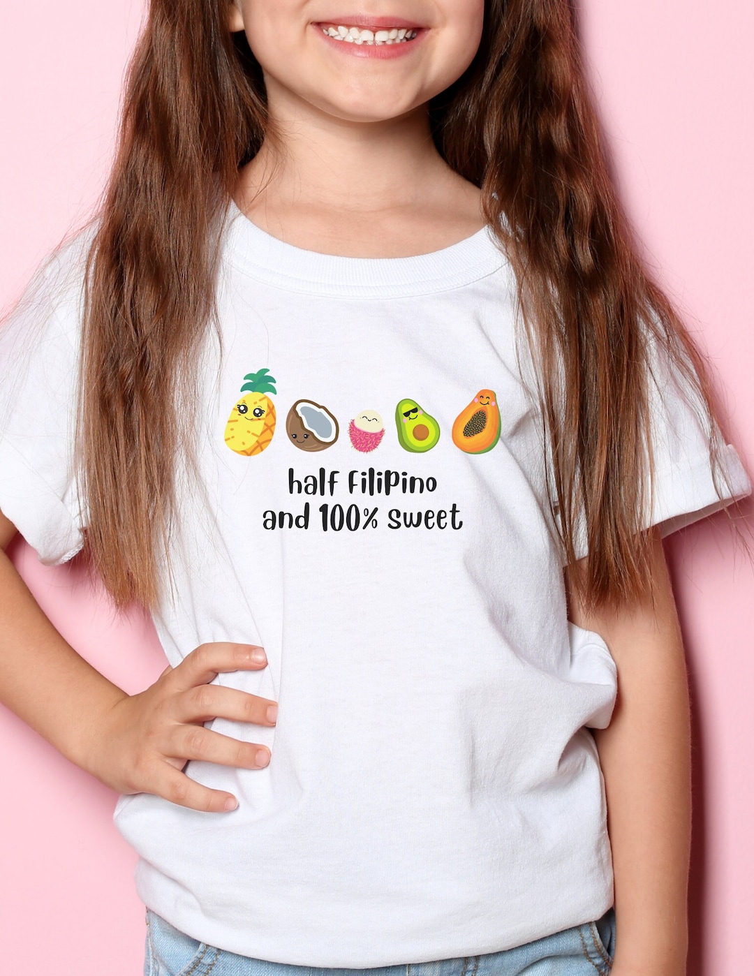 Half Filipino Toddler Shirt | Filipino Fruit T-shirt | Tagalog Kid ...