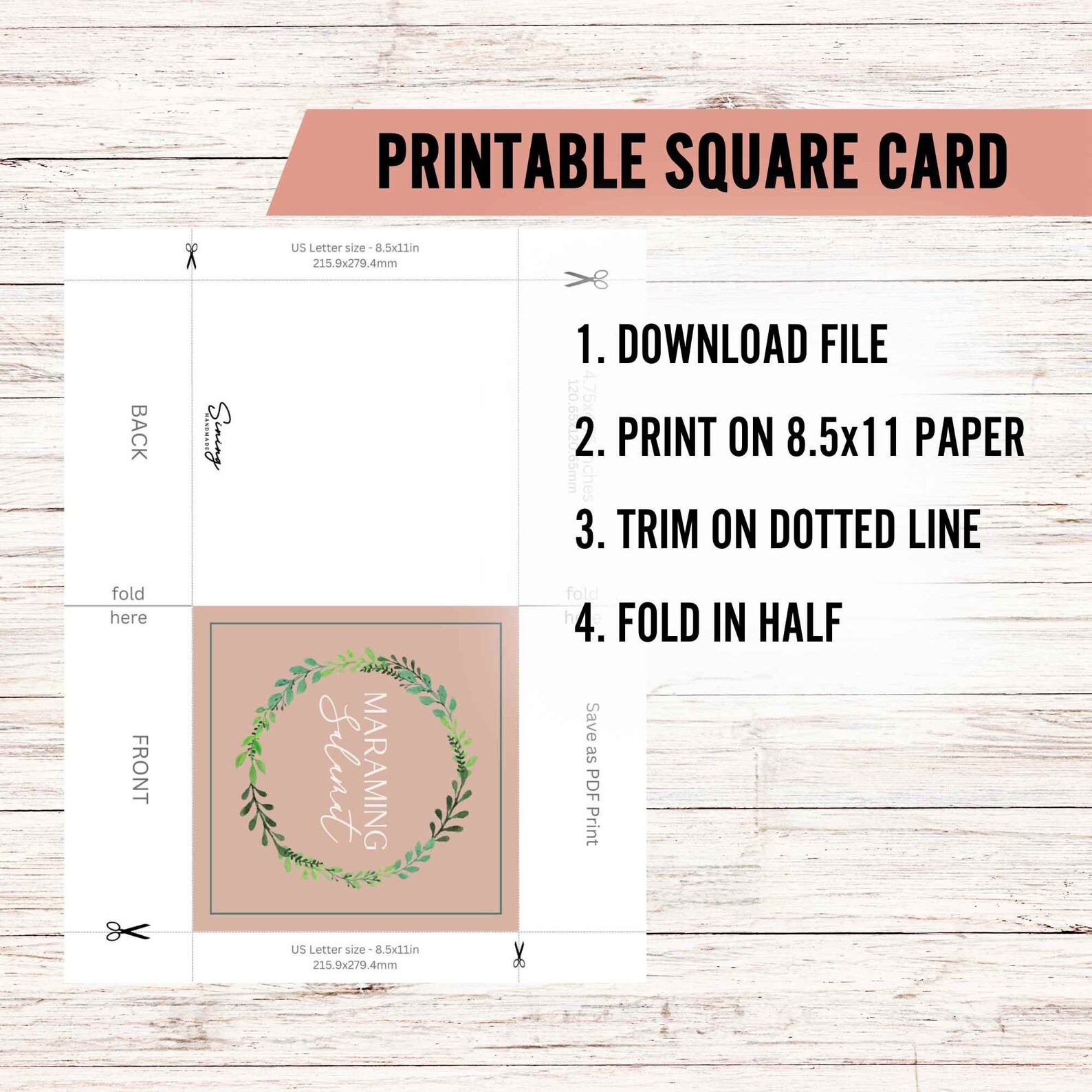 Thank You Card | Filipino Thank You Card | Maraming Salamat | Tagalog ...