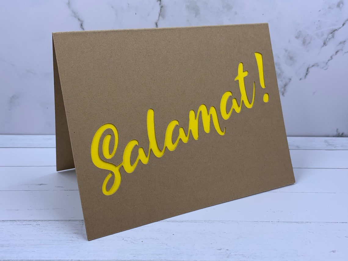 Salamat Cards Thank You Cards in Tagalog Filipino Greeting | Etsy