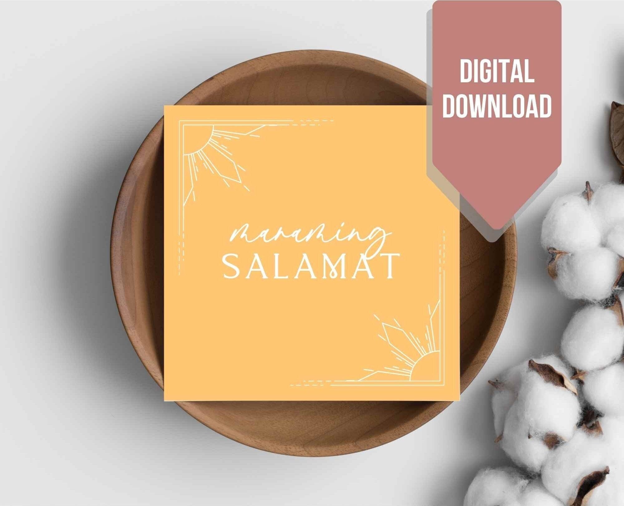 Thank You Card Filipino Thank You Card Maraming Salamat Tagalog ...