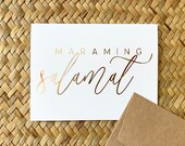 Thank You Card Filipino Thank You Card Maraming Salamat - Etsy Canada