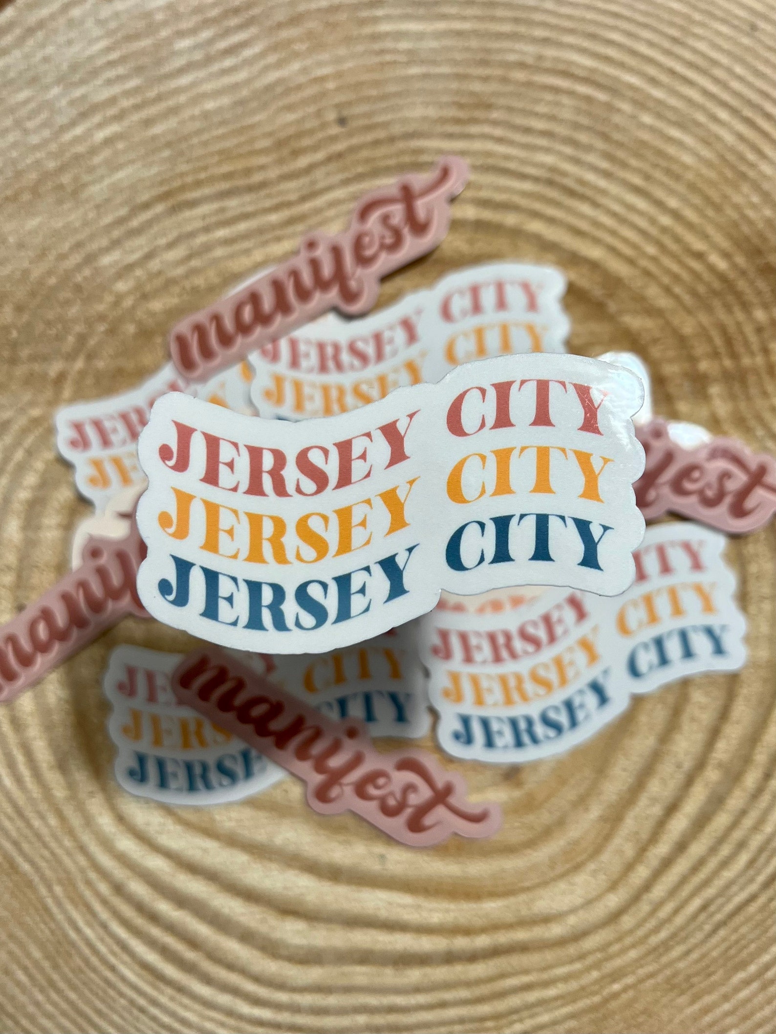 Jersey City Sticker | Hometown Sticker | Retro Sticker | Boho Vintage ...