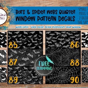 Bat Car Window Decals Quarter Panel Window Large Pattern Decal Custom ...