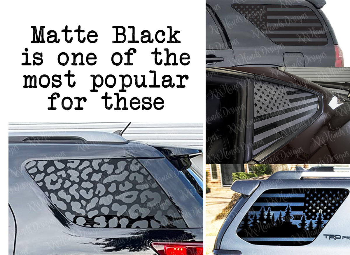 Car Window Decals Quarter Panel Window Large Pattern Decal | Etsy