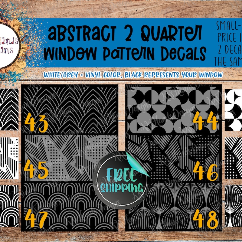 Geometric Decals - Etsy