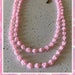 Long Pink Necklace,molded Pink Beads,birthday Gift,anniversary Gift ...
