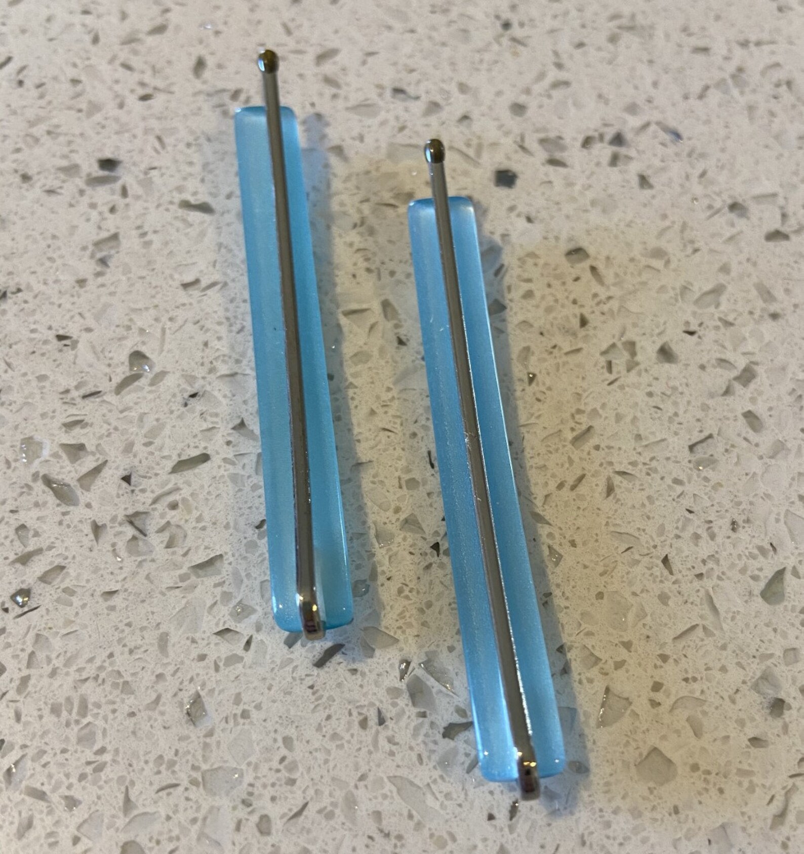 Blue Bobby Pins Blue Moonglow Hair Pins 80's Hair Pins - Etsy