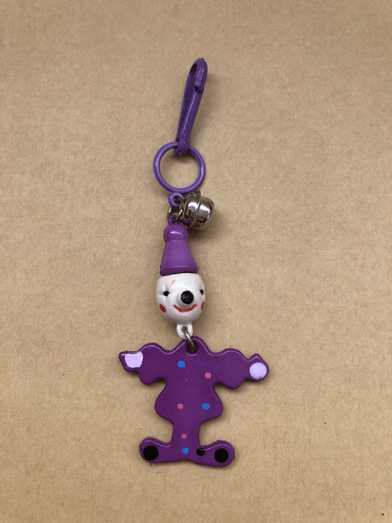 1980's Bell Charm Clown Movable Bell Charm Colorful - Etsy