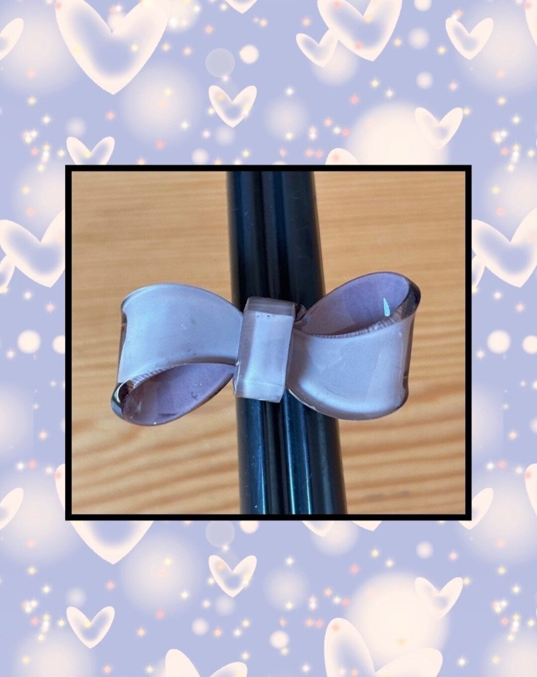 Big Bow Ring,size Acrylic Ring,gray Bow Ring, Valentine Gift,birthday ...