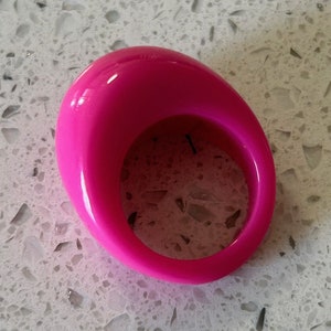 Pink Bubble Ring,size 6 1/2 Acrylic Ring,mod Pink Ring,pink Acrylic ...