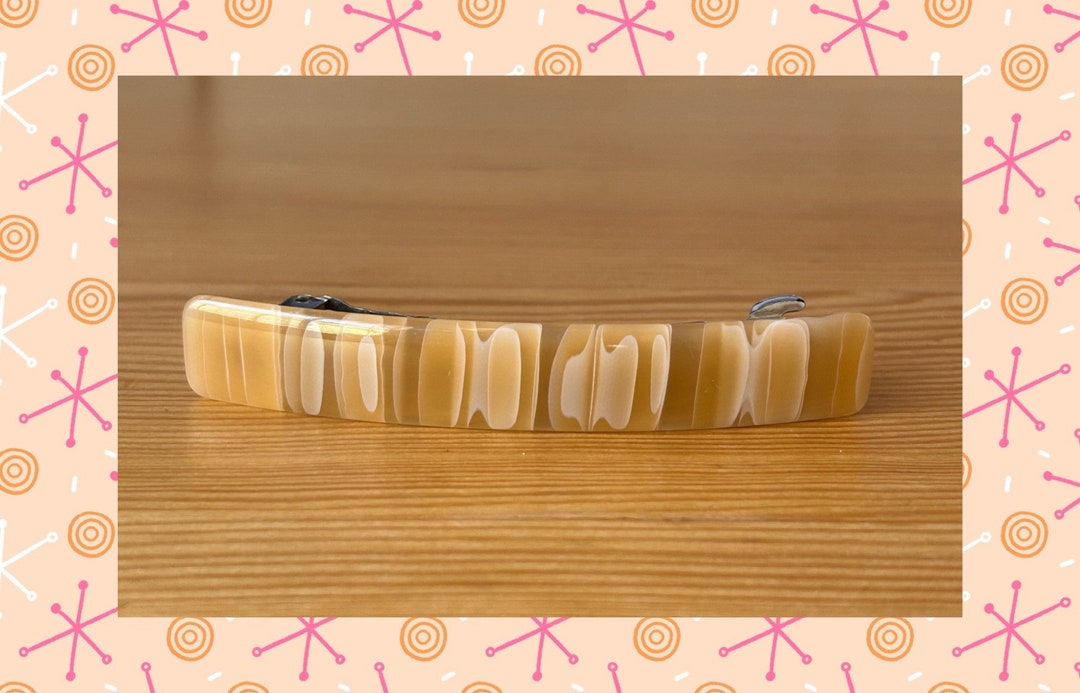 Cream Bar Barrette Stocking Stuffer 1980's Barrettes - Etsy