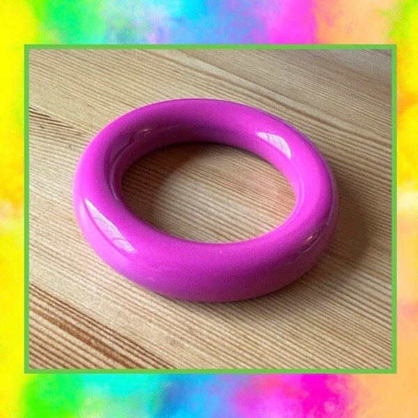 Pink Lucite Bangle - Etsy