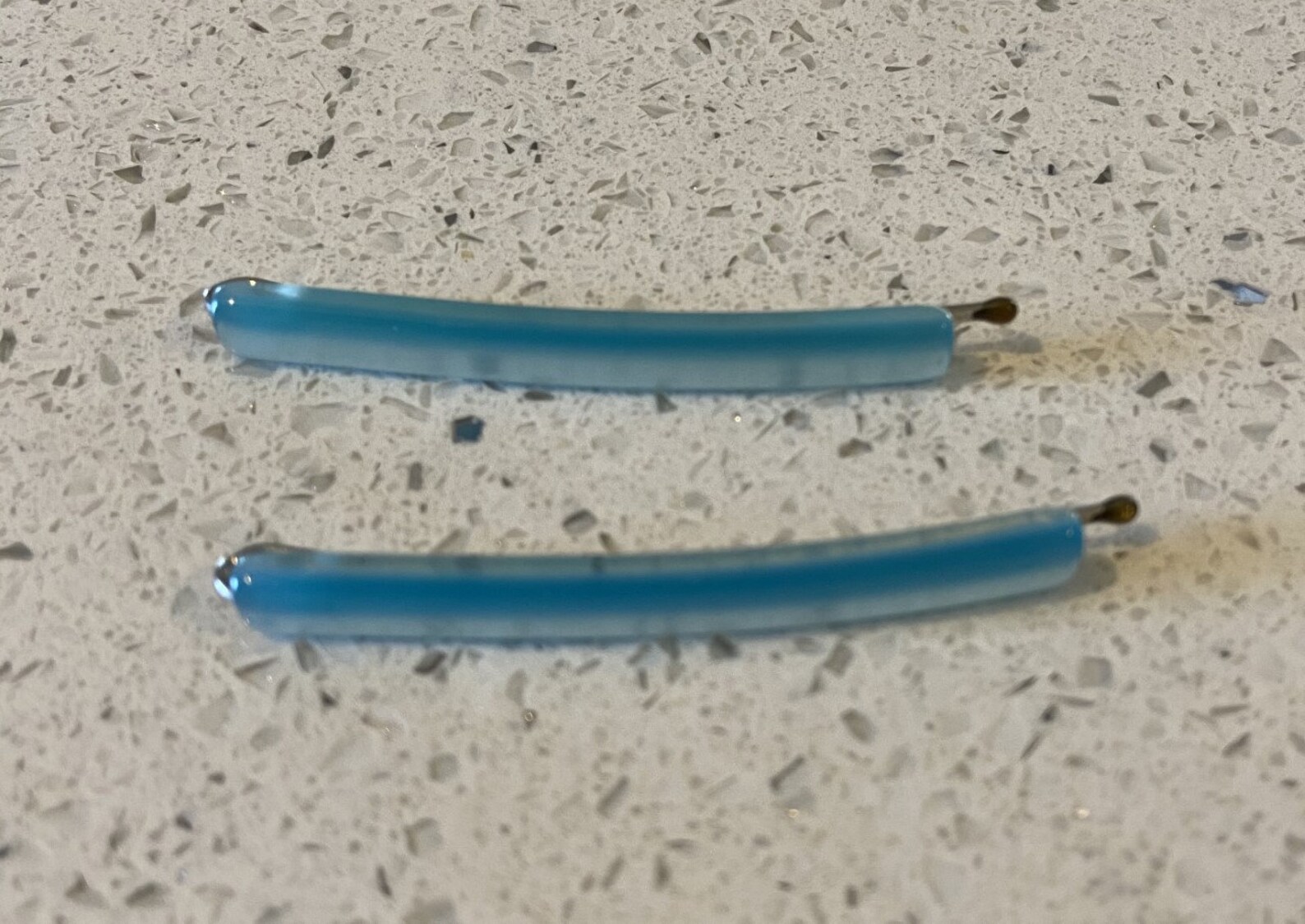 Blue Bobby Pins Blue Moonglow Hair Pins 80's Hair Pins - Etsy