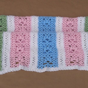 Multi Coloured Baby Blanket/afghan Handmade Crochet - Etsy Israel