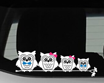 Owl Car Window Decals - Etsy