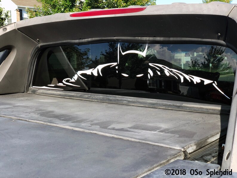 Rear Window Batman Truck Decal Custom Sizes & Many Colors | Etsy