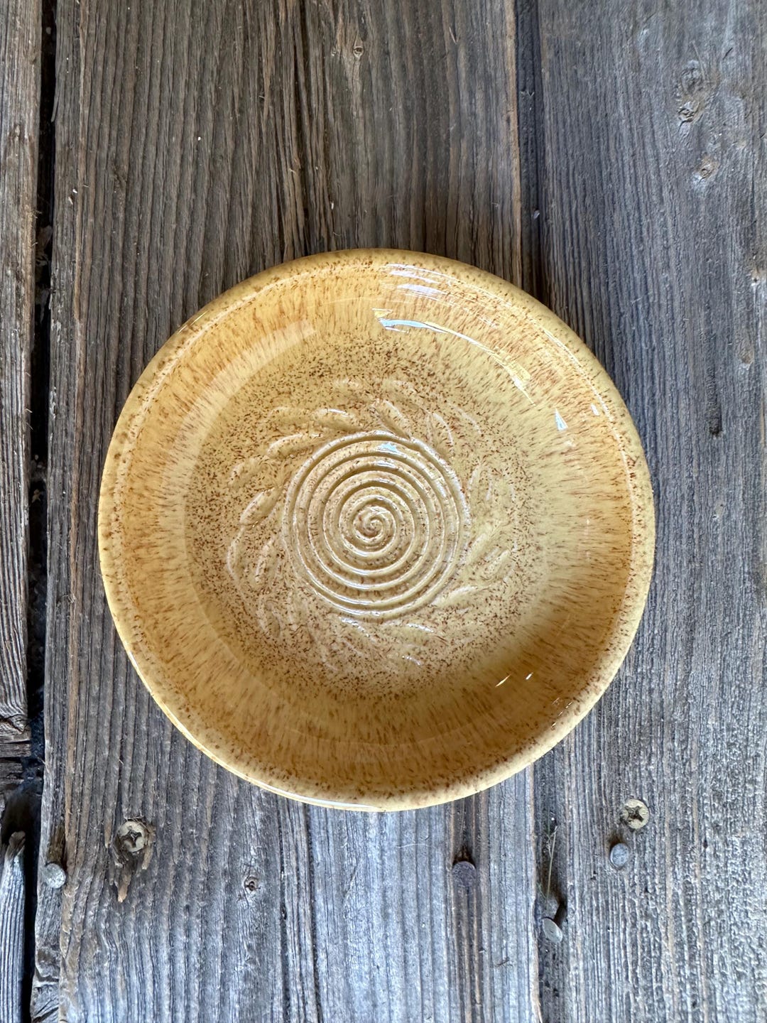 Garlic Grater and Oil Dish Pottery Wheel Thrown Handmade Ceramic, Oil ...
