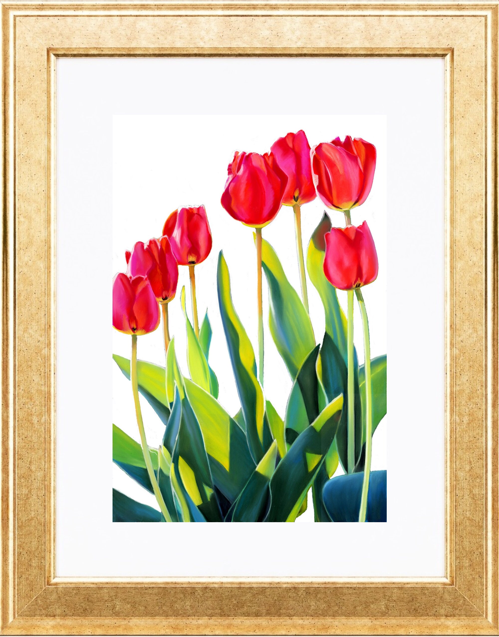 Flower Art Print Tulip Art Tulip Botanical - Etsy