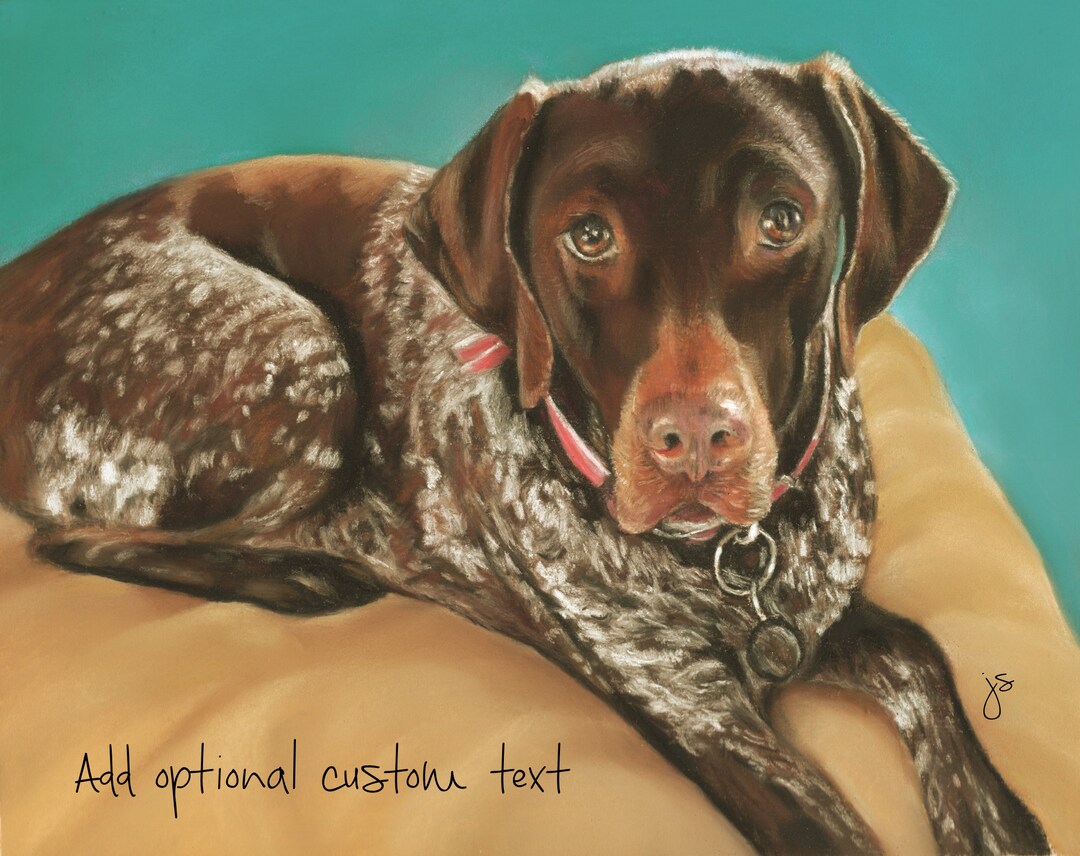 German Shorthaired Pointer Art Print Personalized GSP Gift - Etsy