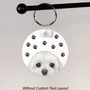 Maltese Keychain, Personalized Maltese Gift - Etsy