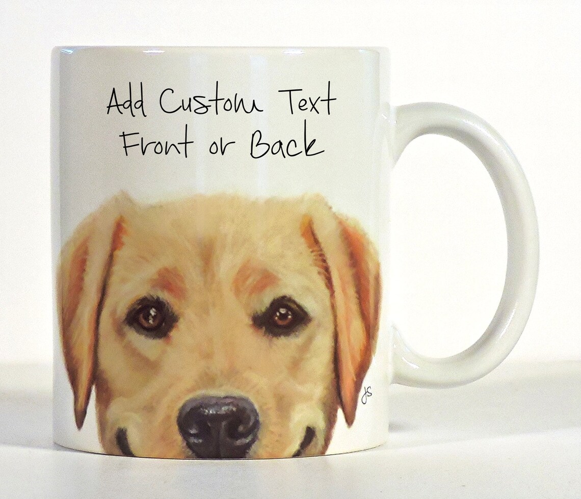 Labrador Retriever Mug Personalized Yellow Lab Mug - Etsy