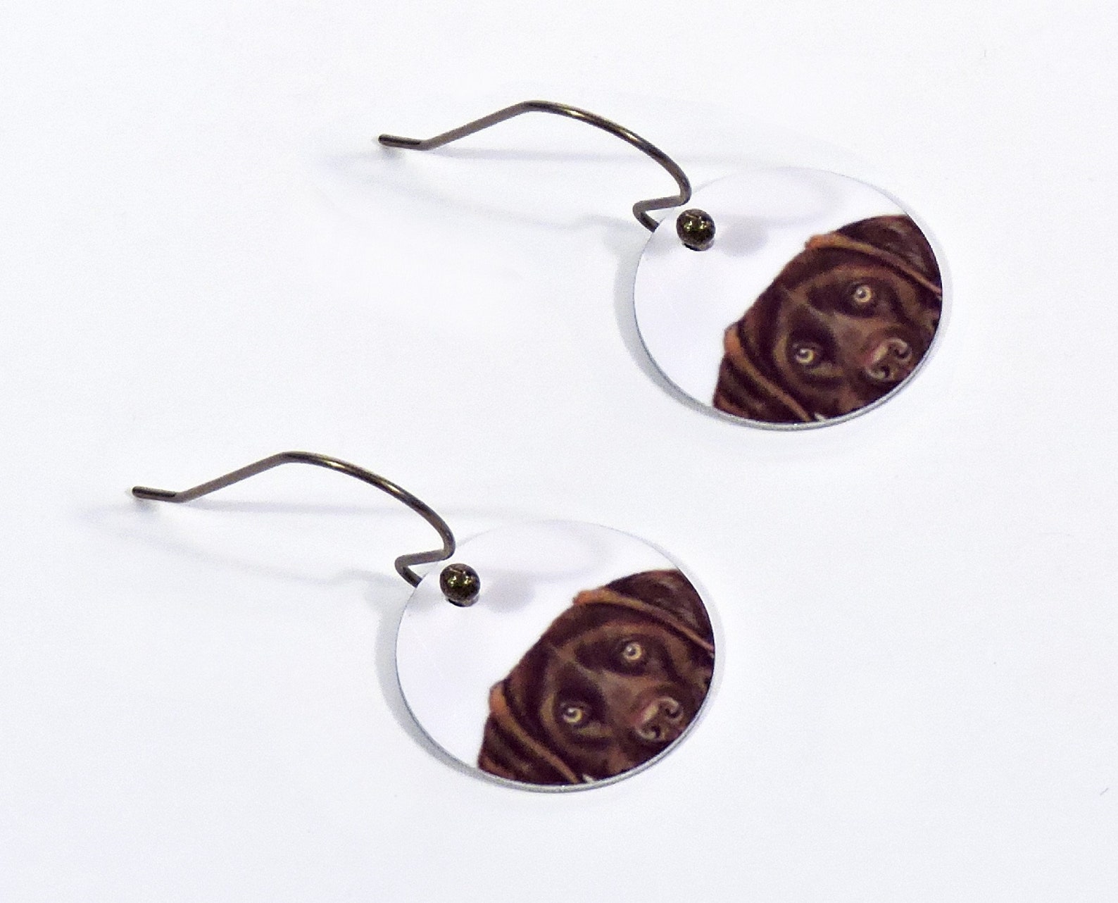 Labrador Retriever Earrings Black Chocolate or Yellow Lab | Etsy
