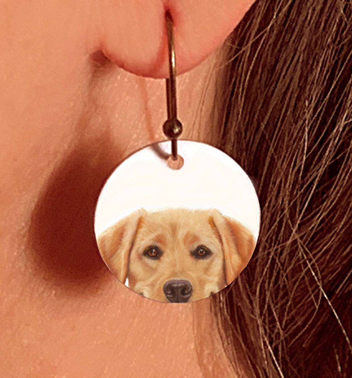 Labrador Retriever Earrings, Black, Chocolate or Yellow Lab - Etsy