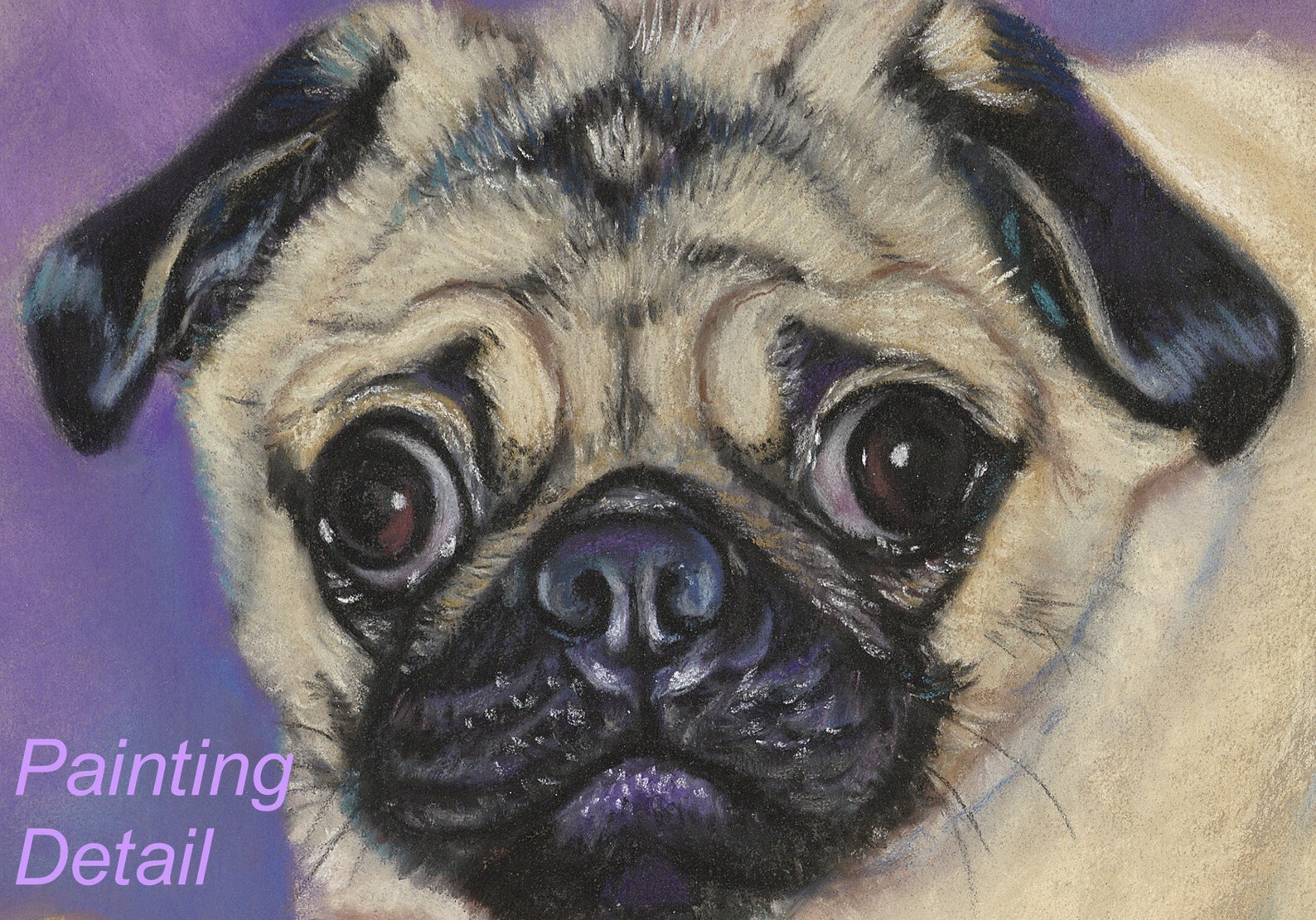 Pug Original Art Pug Lover Pug Decor Pug Gift | Etsy