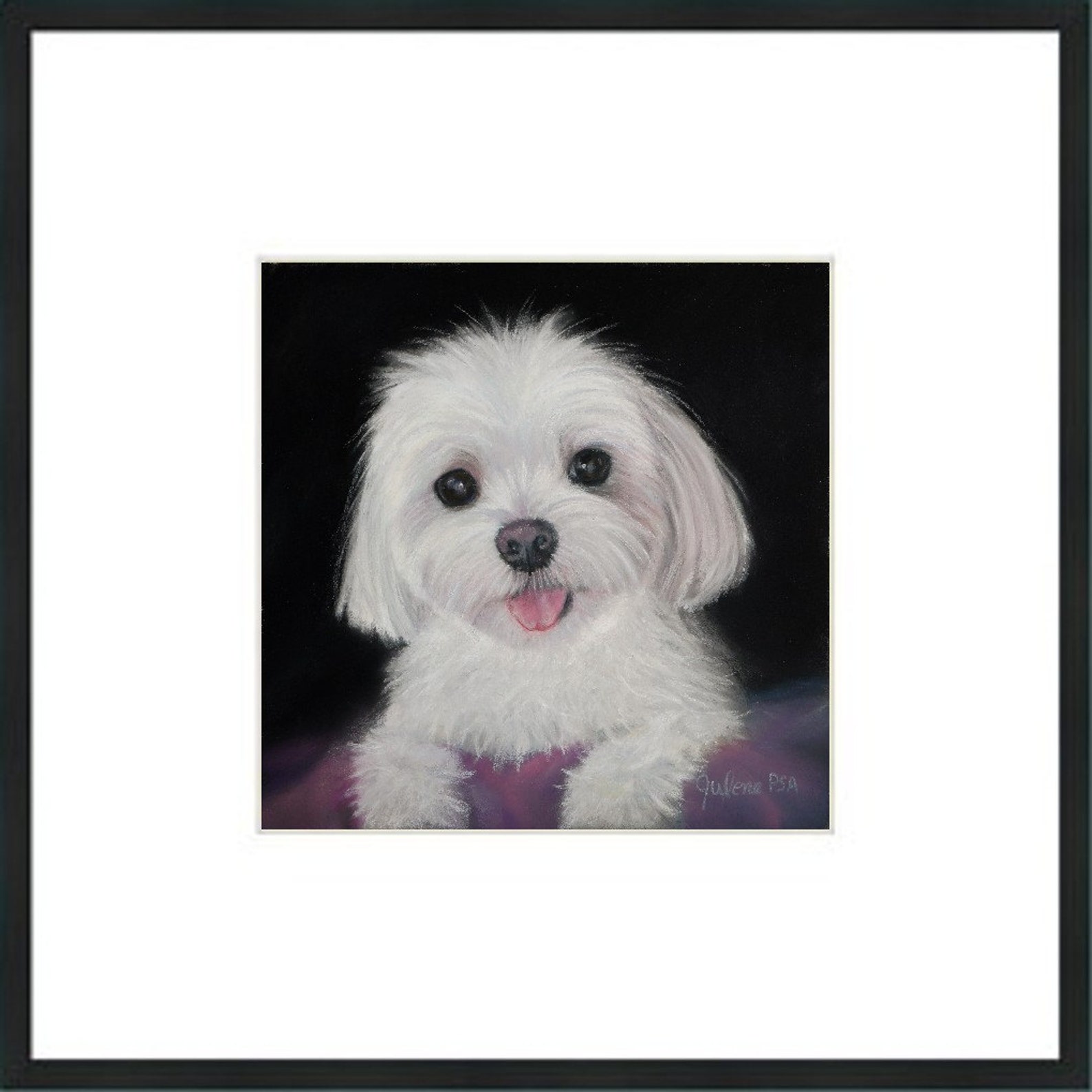 Maltese Dog Art Print Gift - Etsy