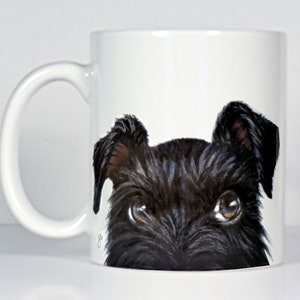 Schnauzer Coffee Mug, Personalized Black or Gray Schnauzer Gift - Etsy