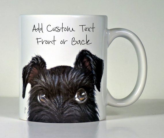 Schnauzer Coffee Mug Personalized Black or Gray Schnauzer - Etsy