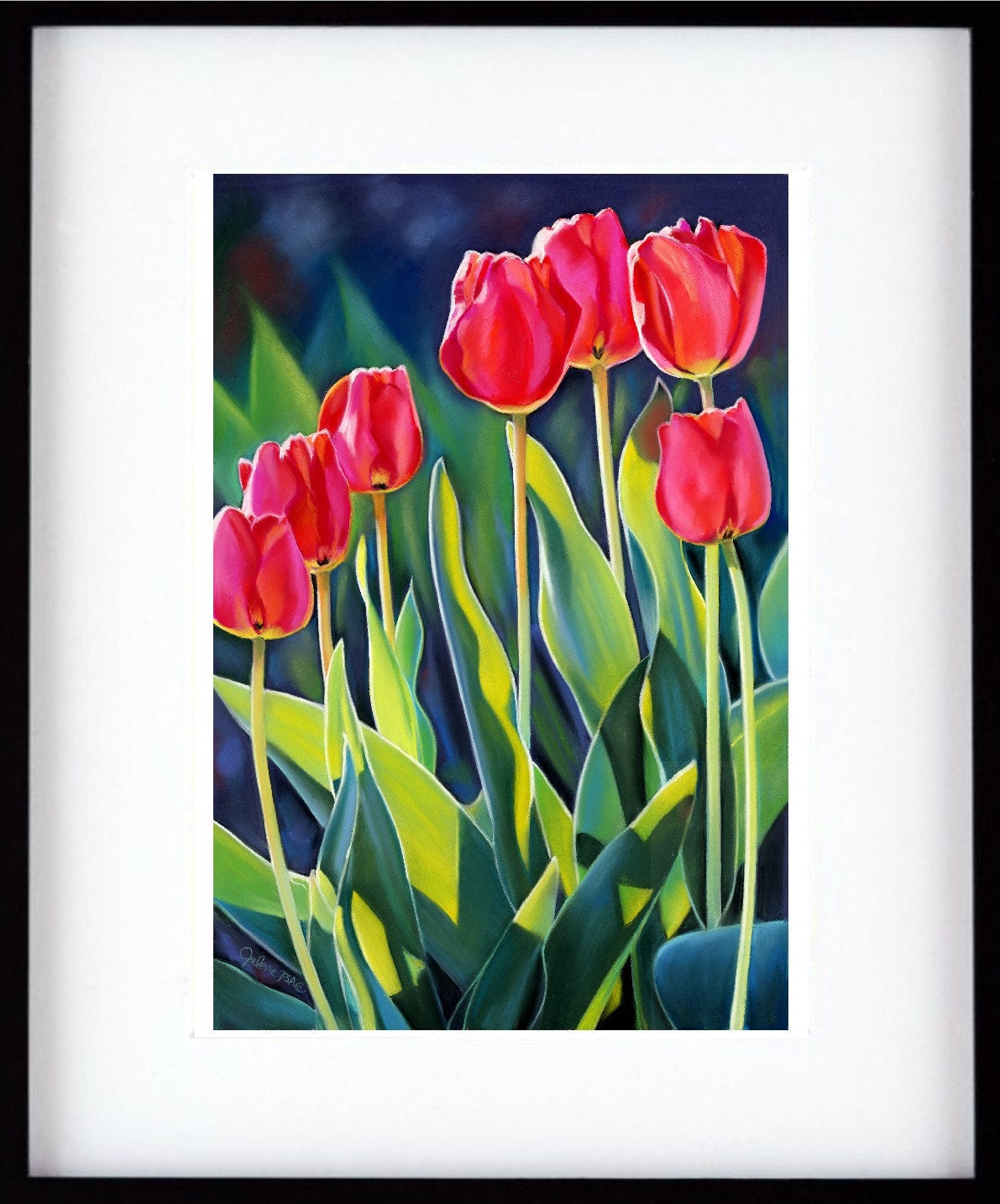 Flower Art Print Tulip Art Tulip Botanical - Etsy