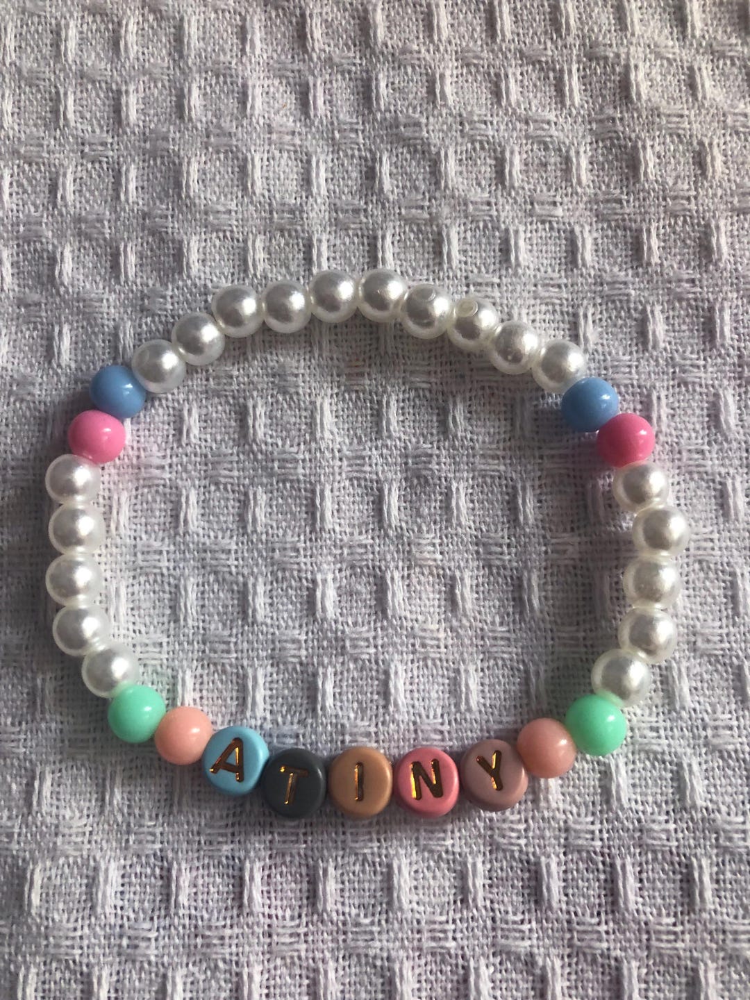 ATINY Beaded Friendship Bracelet: Handmade K-pop Gift for ATEEZ Fans - Etsy